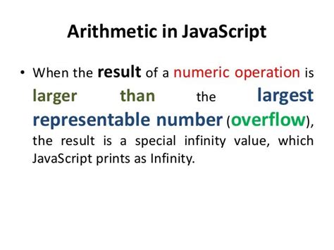 Javascript Arithmetic In Javascript