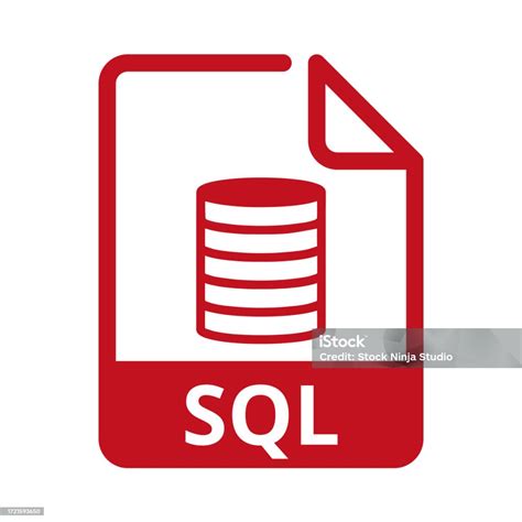 Sql File Icon Vector File Format Sql File Extension Modern Flat Design