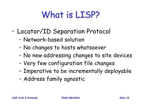 ppt locator id separation protocol lisp architecture and protocols
