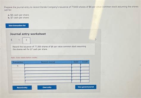 solved prepare the journal entry to record zende company s