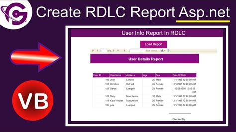 How To Create Rdlc Report In Aspnet With Sql Using Vb Step By Step Programminggeek Tutorial