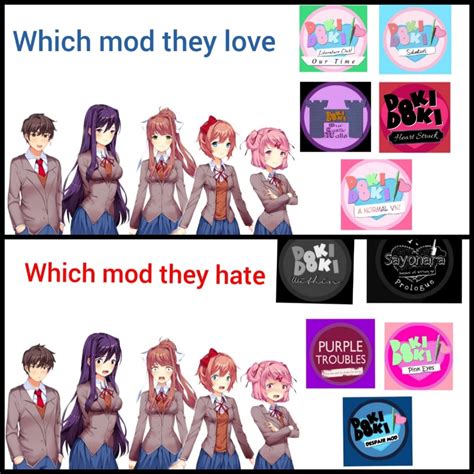 A Free To Use Ddlc Mod Logo And Title R Ddlcmods