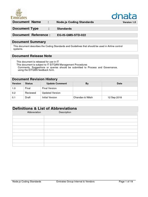 Node Js Coding Standards Pdf Process Computing World Wide Web