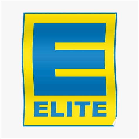 Edeka Elite Funny Logo Poster For Sale By Store3000 Redbubble