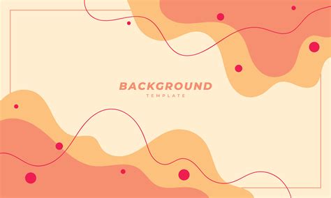 Wavy And Fluid Background Template Copy Space Dynamic Orange Flat Backdrop For Poster Landing