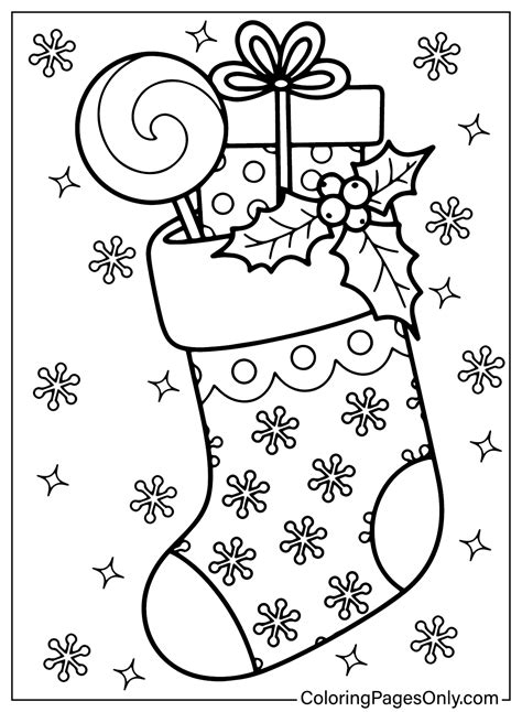 Christmas Stockings Coloring Page Free Printable Coloring Pages
