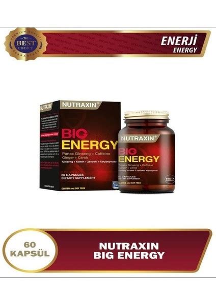 Nutraxin Big Energy 60 Kapsül Fiyatı - Taksit Seçenekleri