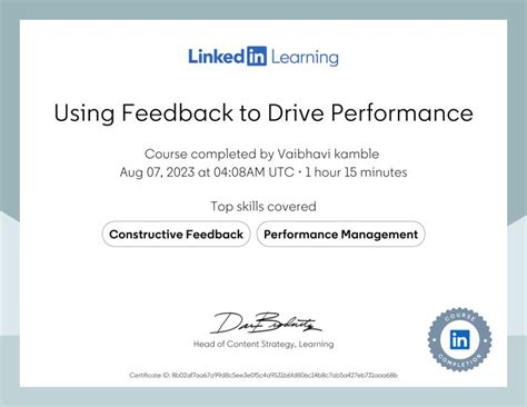 Vaibhavi Kamble On Linkedin Certificate Of Completion