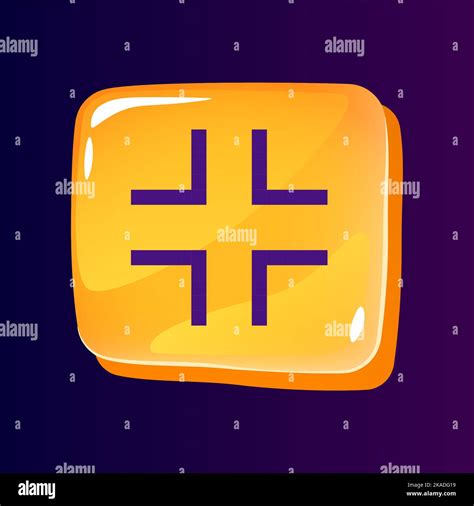 Screen Minimize Glossy Ui Button With Pixelated Color Icon Stock Vector Image Art Alamy