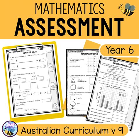 Maths Assessment Year 6 Australian Curriculum V8 4 And V9 Australian Teachers Marketplace