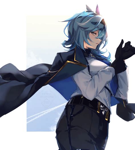 Happy Birthday Eula Drew Her In A Suit For Her Birthday Rgenshinimpact
