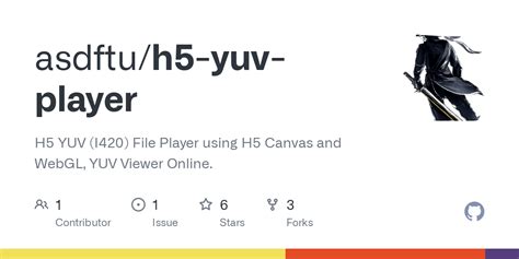 github asdftu h5 yuv player h5 yuv i420 file player using h5 canvas and webgl yuv viewer