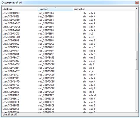 Idapython Ida Pro List Of Functions With Instruction Reverse