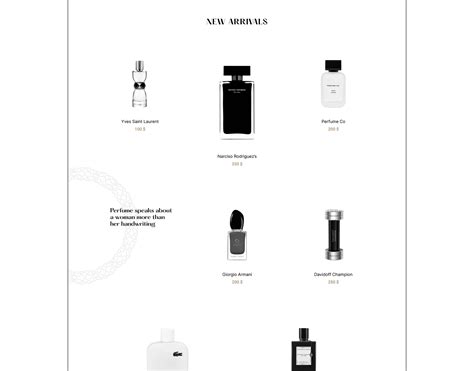 E Commerce Perfume Store On Behance