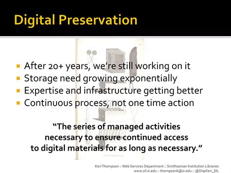 Digital Reformatting For Preservation Ppt