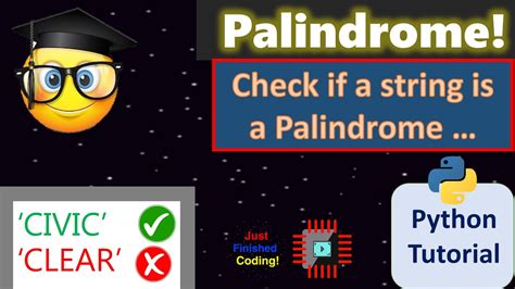 How To Make A Palindrome Checker Easy Simple Beginner Python Tutorial Just Finished