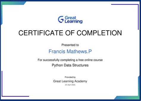 Python Datastructures Greatlearning Francis Mathews