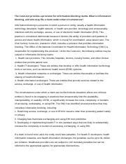 Understanding Information Blocking Provisions In The Cures Act Course Hero