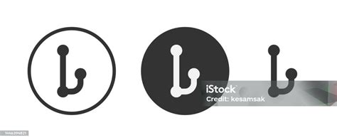 Git Branch Icon Isolated On White Background Flat Vector Illustration
