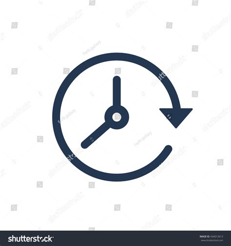Passage Of Time Icon Stock Vector Illustration 434013913 Shutterstock