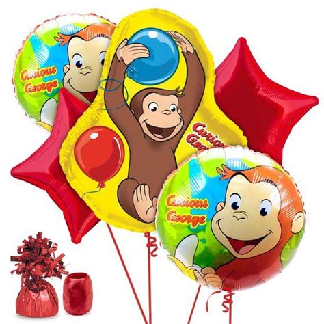Curious George Pictures With Balloons