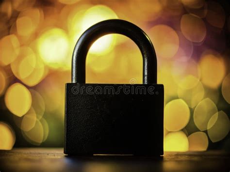 Black Silhouette Padlock A Powerful Visual Representation Of Secure Data Protection And Privacy