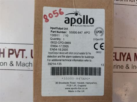 Apollo Xp95 Loop Inputoutput Unit With Isolator 55000 847 Apo Aeliya