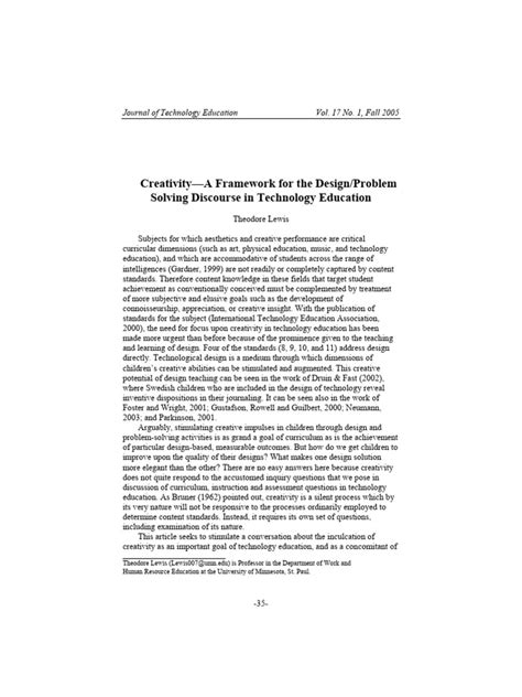 Creativity Framework Pdf Creativity Thought