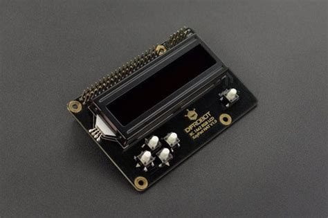 16x2 I2c Rgb Lcd Keypad Hat With Rgb Font Discontinued The Pi Hut