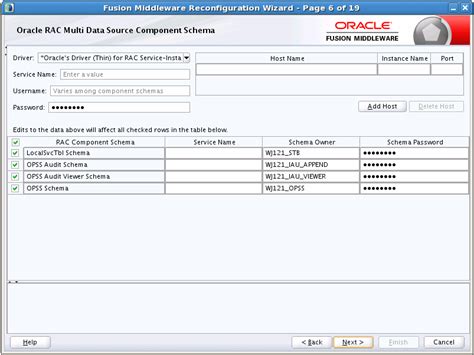 5 Reconfiguration Wizard Screens
