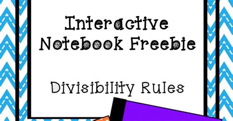 Quinnessential Lessons A 5th Grade Blog Divisibility Rules Freebie