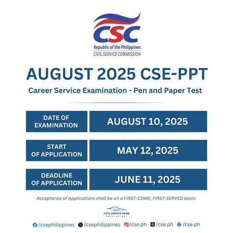 August 2025 Civil Service Exam Civil Service Exam Ph Facebook