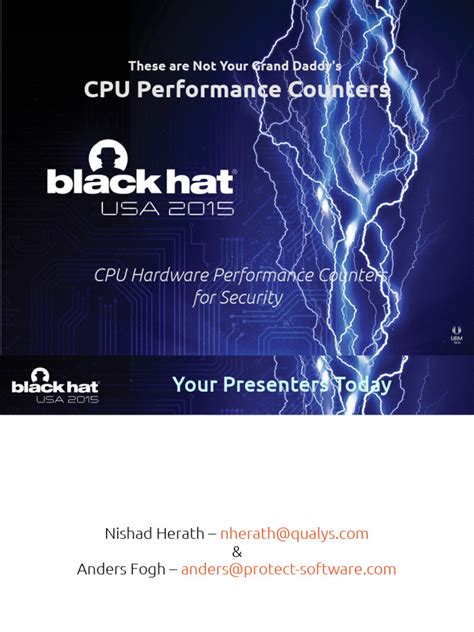 These Are Not Your Grand Daddys Cpu Performance Counters Cpu Hardware Performance Counters For