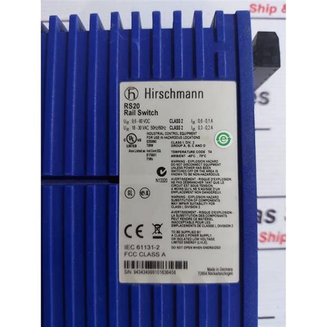 Hirschmann Rs20 Rail Switch Atlas Shipcare Services