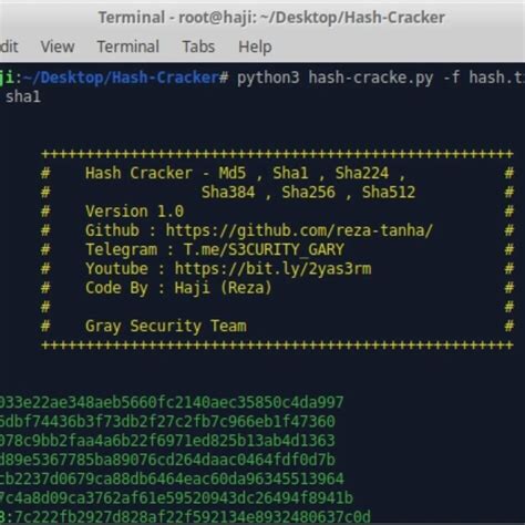 H3x A Tool For Cracking Different Hashes The Hashes That The Tool Supports Are Md5 Sha1