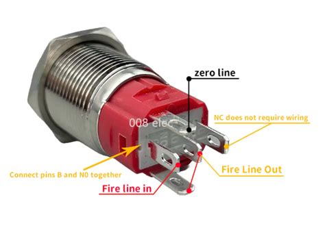 สวิตช์กันน้ำ กดติดปล่อยดับ สแตนเลส แป้นเรียบ Red Led 24v Self Reset 16