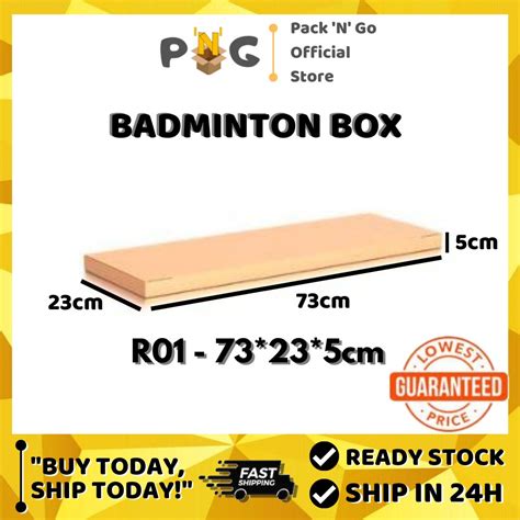 Kotak Badminton Racket Box Kraft Paper Big Size Packing Box Packaging Kotak Badminton Racket Box Kraft Paper Big Size Packing Box Packaging