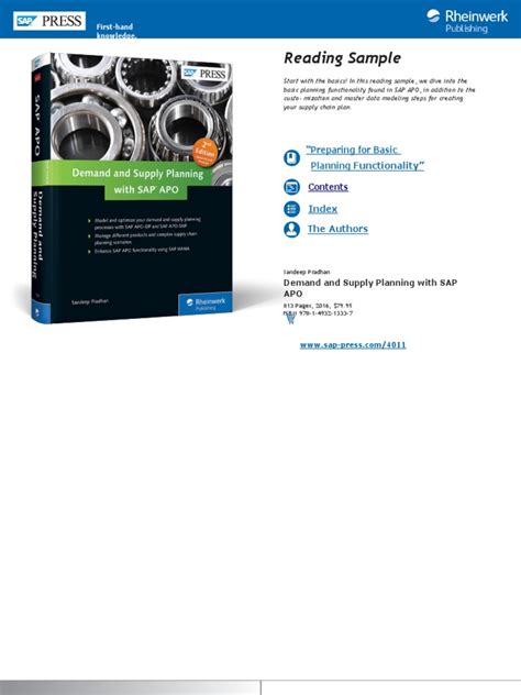 Sap Apo Dp Cycle Pdf Forecasting Supply Chain