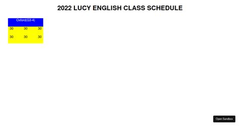 Class Timetable Codesandbox Class Timetable Codesandbox
