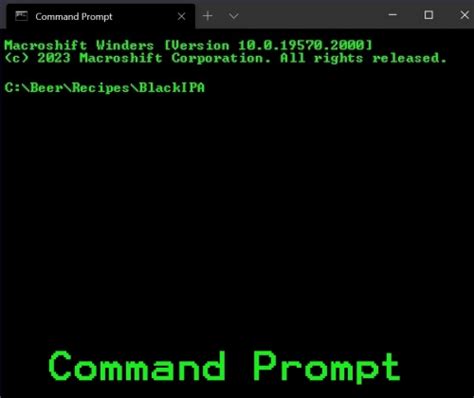 Command Prompt Agile Brewing Untappd