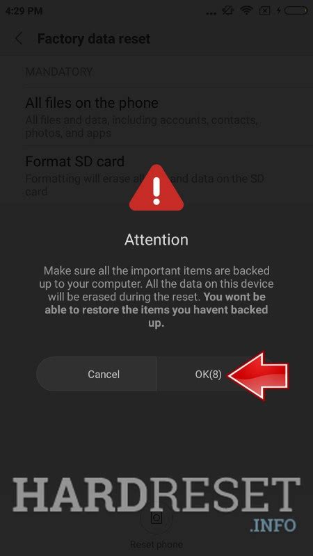 Factory Reset REDMI Note How To HardReset Info