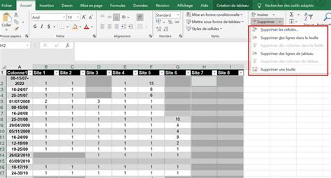 comment supprimer les lignes vides sur excel