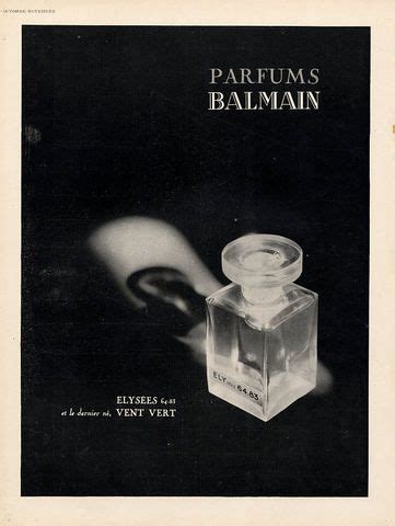 Pierre Balmain Perfumes 1947 Elysées 64 83 — Perfumes — Vintage
