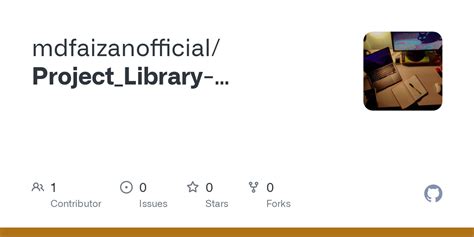 Github Mdfaizanofficialprojectlibrary Management System