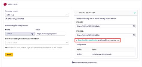 Build And Deploy Your Applet Via Core App With Built In Applet Signageos