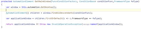 Flaui Fails In Finding Descendant By Name For Wpf Apps · Issue 286 · Flauiflaui · Github