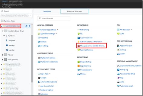 Using Managed Service Identity Msi With An Azure App Service Or An