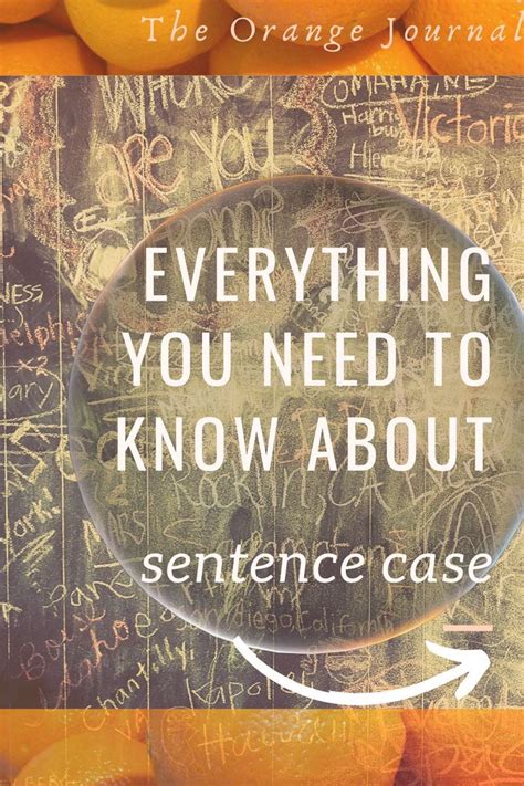 What Is Sentence Case