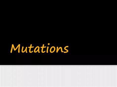 ppt mutations powerpoint presentation free download id 2664817