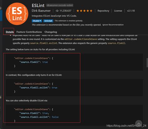 Vscode 使用eslint（保存自动格式化）保存使用eslintcjs Csdn博客